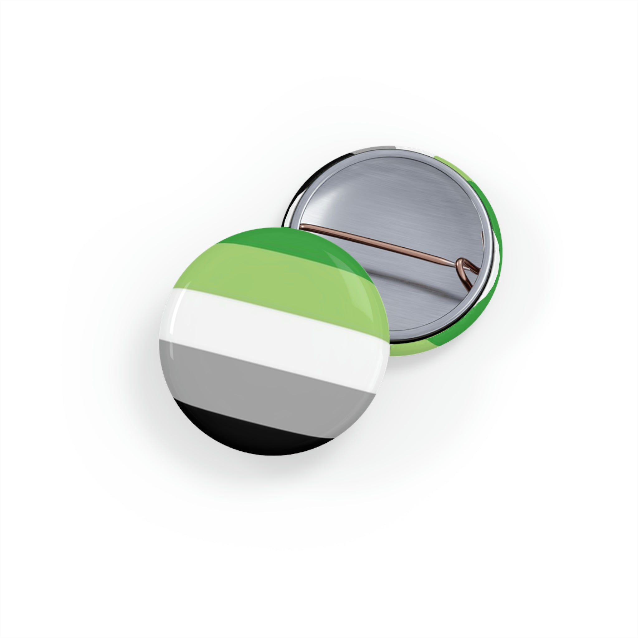 Aromantic Pride Flag Round Pins – Queerko