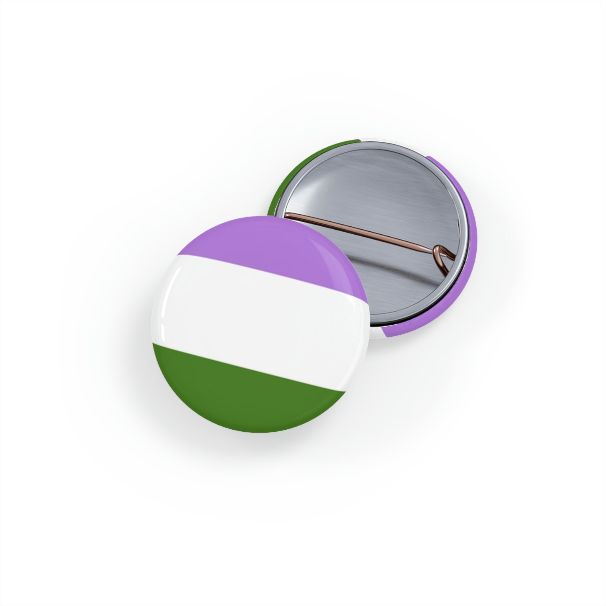 Genderqueer Pride Flag Round Pins – Queerko